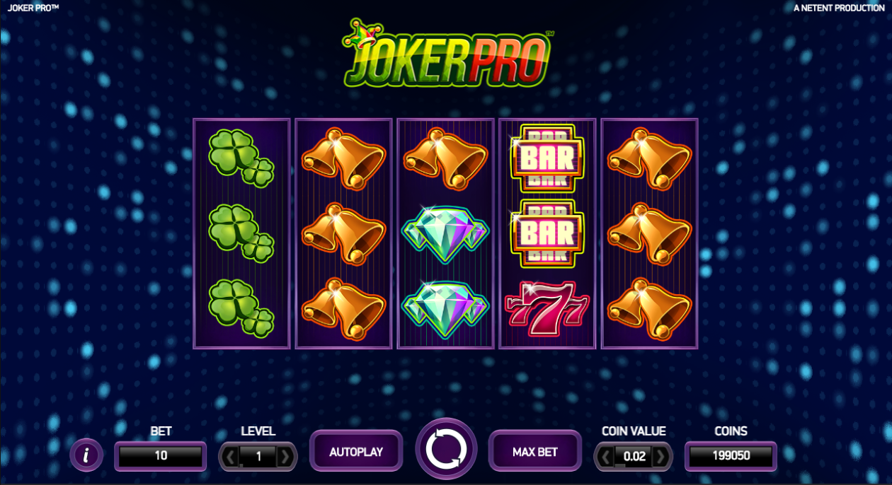 Joker Pro Slot Review - 5 Reels, 10 Pay Lines and an RTP of 96.8%