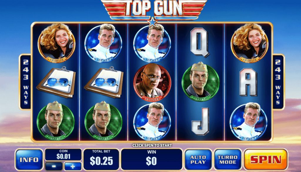 Top Gun Slots Review - 5-Reel, 243 ways to Win Slot and a 94.93% RTP